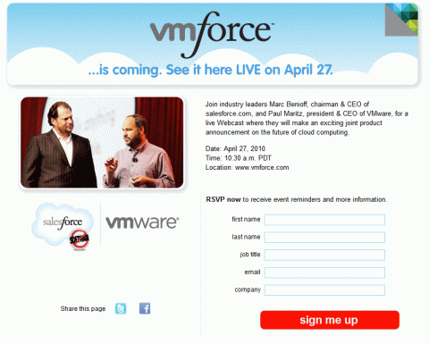 VMware與Salesforce將共組vmforce雲端服務 | iThome