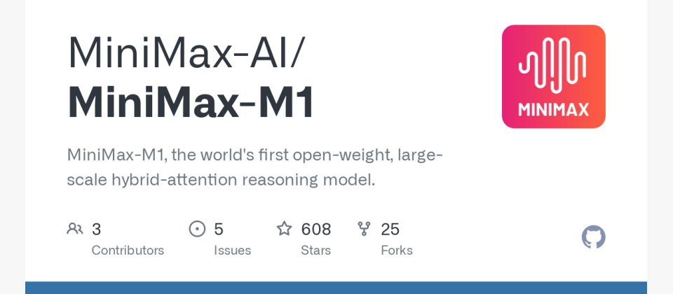 中國AI新創MiniMax開源支援100萬個Token脈絡長度的M1推理模型 | iThome