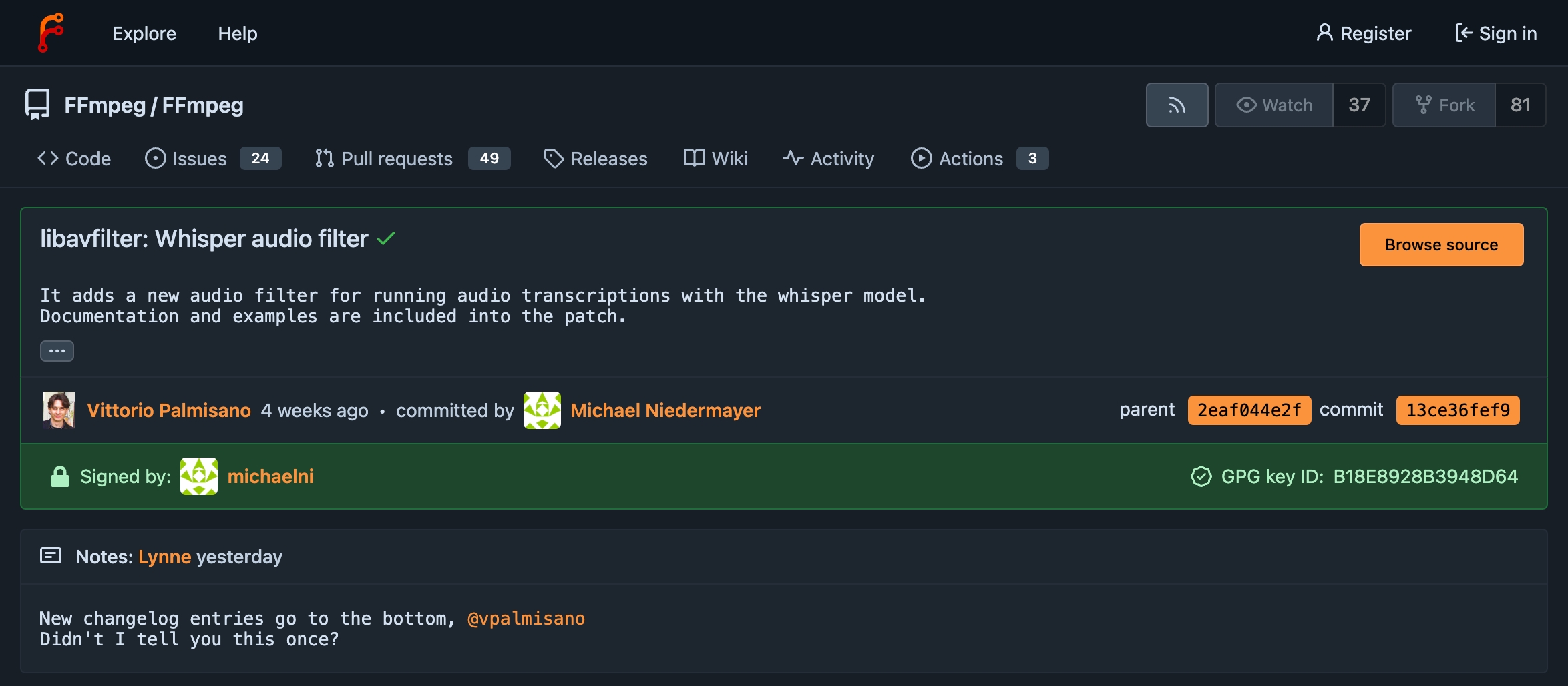 影音處理框架FFmpeg 8.0新增Whisper過濾器，讓影片轉檔可同步語音轉錄 | iThome