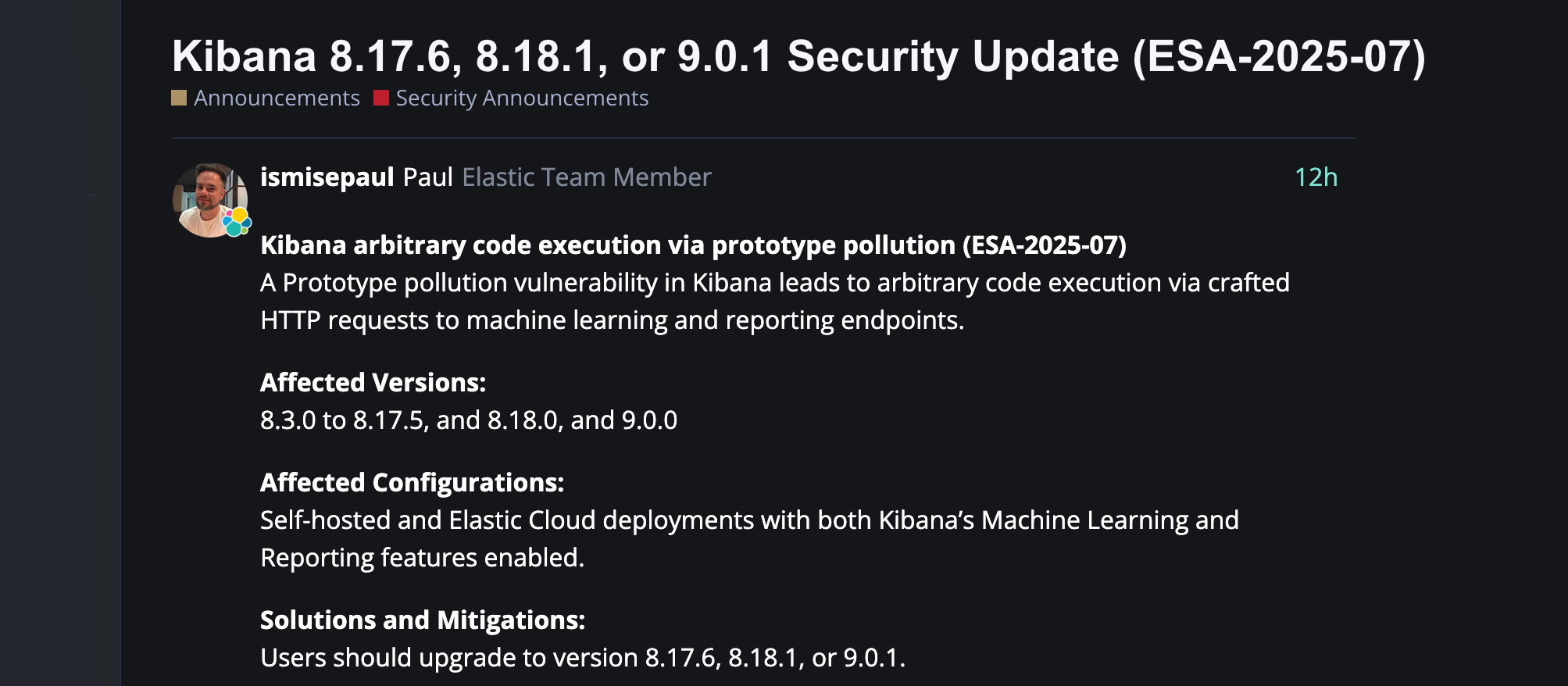 資料視覺化系統Kibana再爆高風險原型污染漏洞 | iThome
