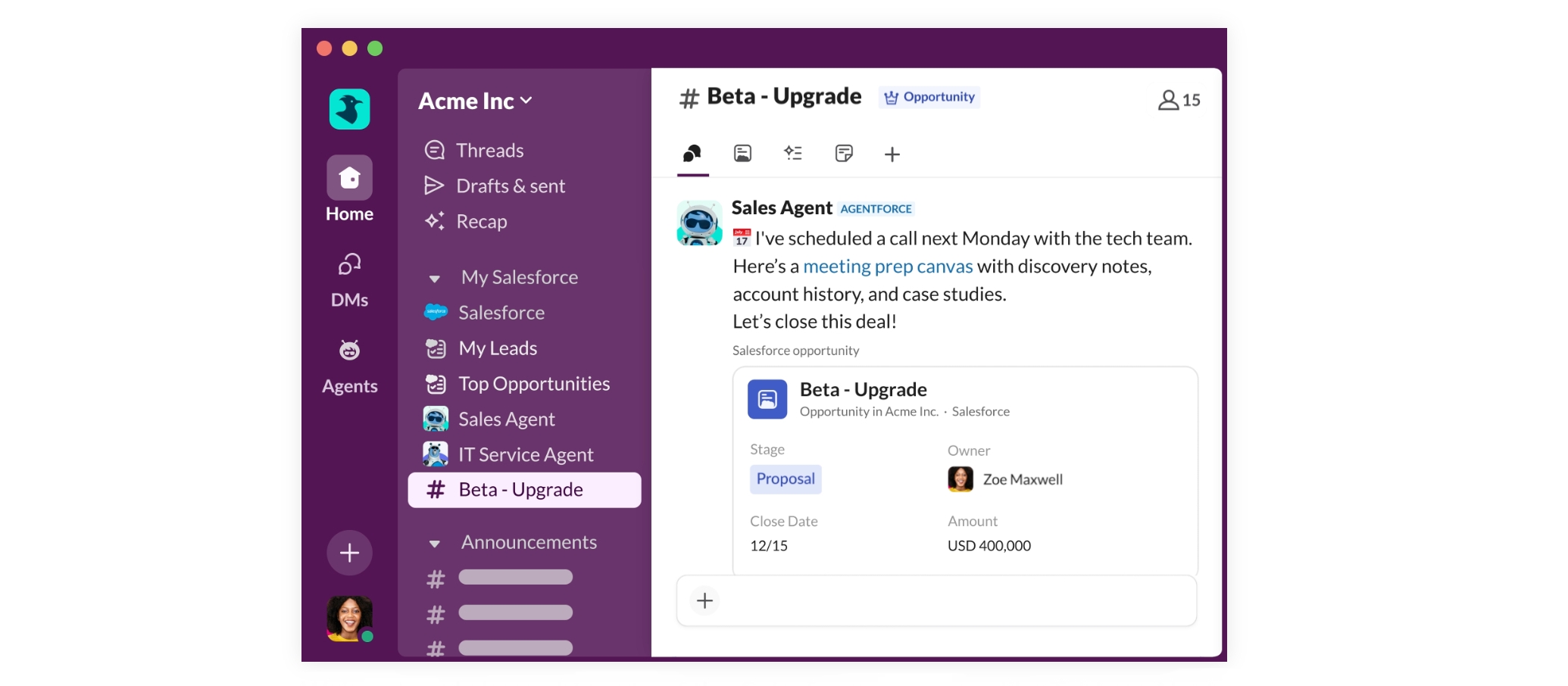 Slack整合Salesforce與AI代理，打造企業對話式工作平臺Agentic OS | iThome