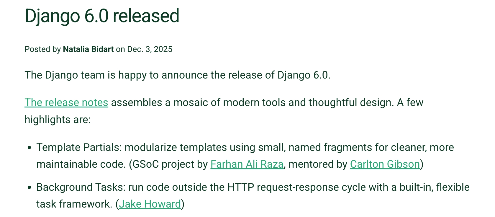 Web開發框架Django 6.0導入背景工作框架與CSP，並縮減Python版本支援 | iThome