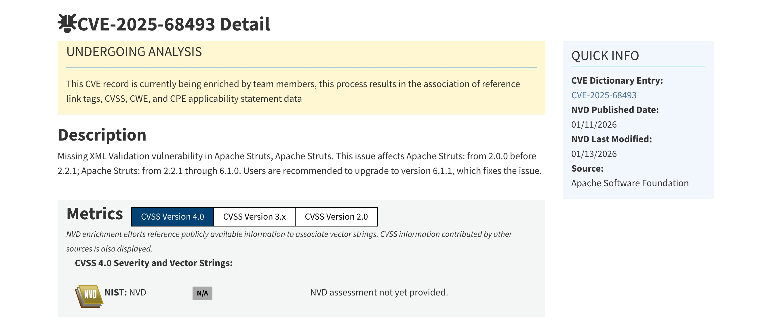 Java Web應用框架Apache Struts存在XXE漏洞，可致資料外洩、DoS或SSRF攻擊 | iThome