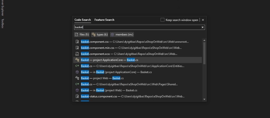 Visual Studio整合程式碼和功能搜尋功能，開發者還可自訂搜尋框UI | iThome
