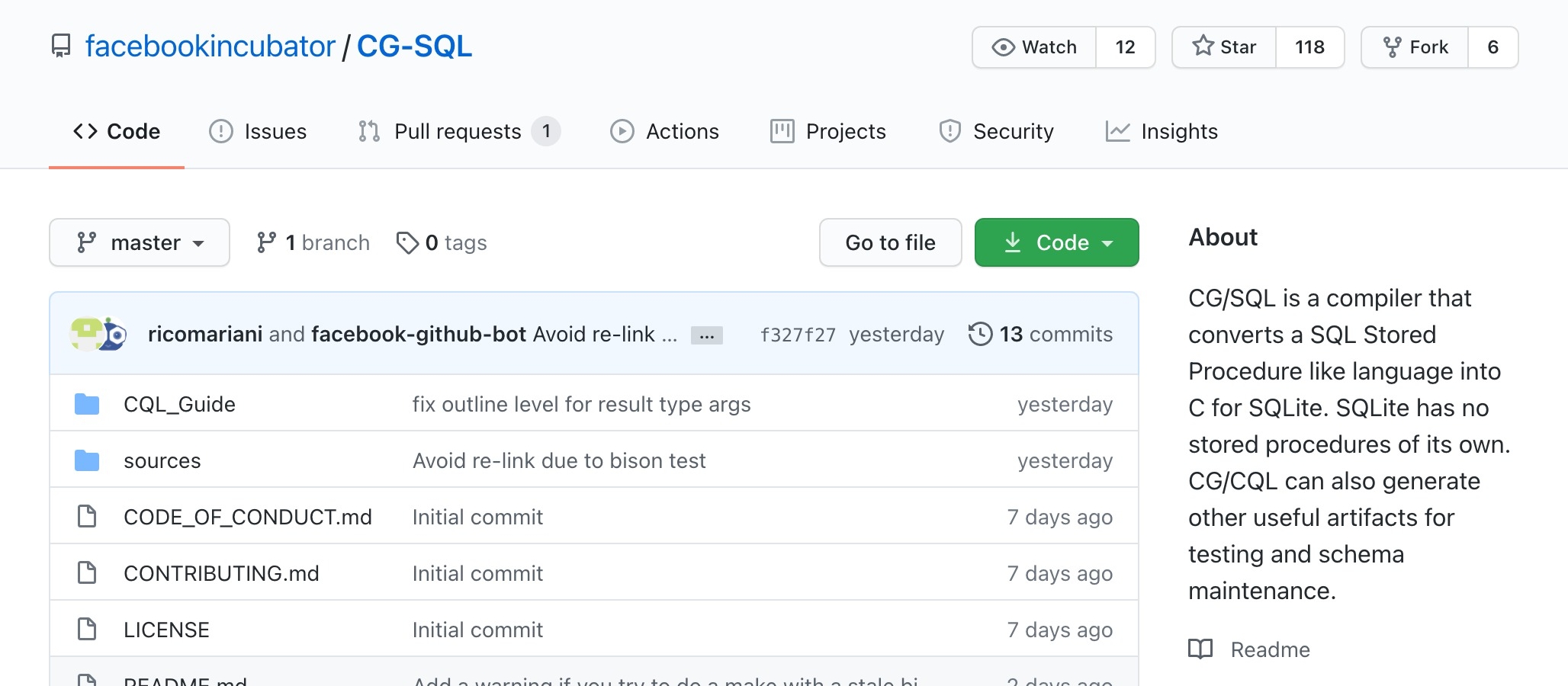 臉書開源SQLite適用的程式碼產生系統CG/SQL | iThome