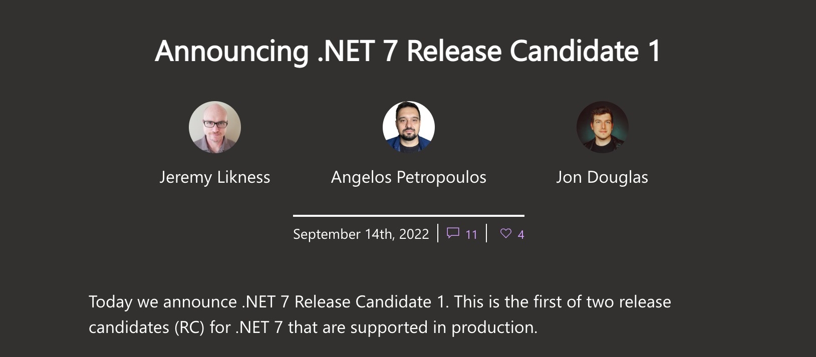 微軟釋出已可用於產品的.NET 7候選版本 | iThome