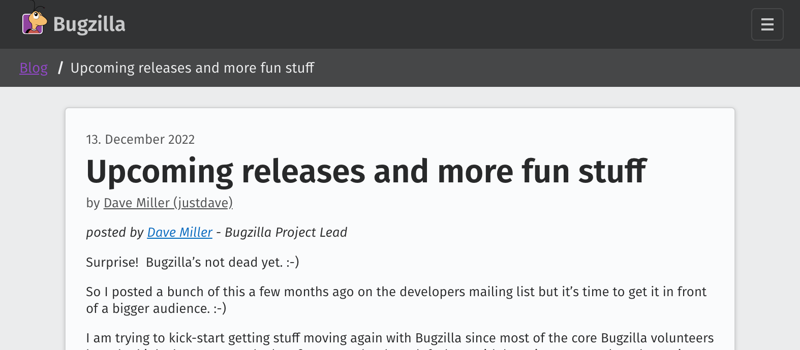 開源臭蟲追蹤系統Bugzilla專案重啟更新 | iThome