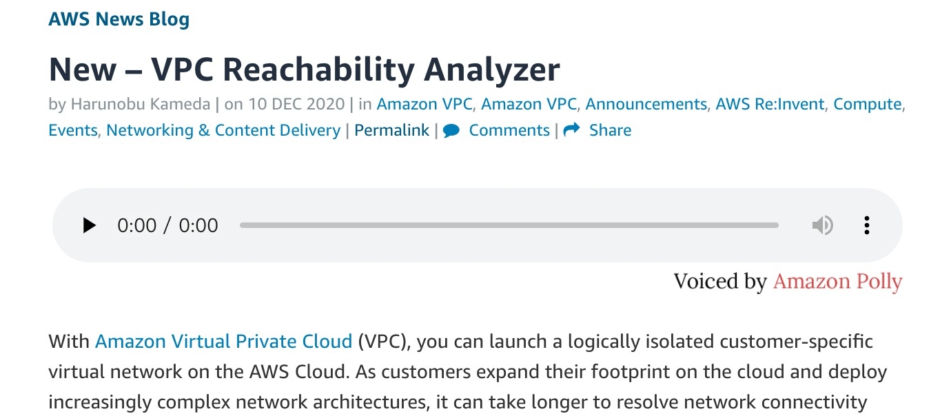 AWS推出兩端點VPC可達性分析工具 | iThome