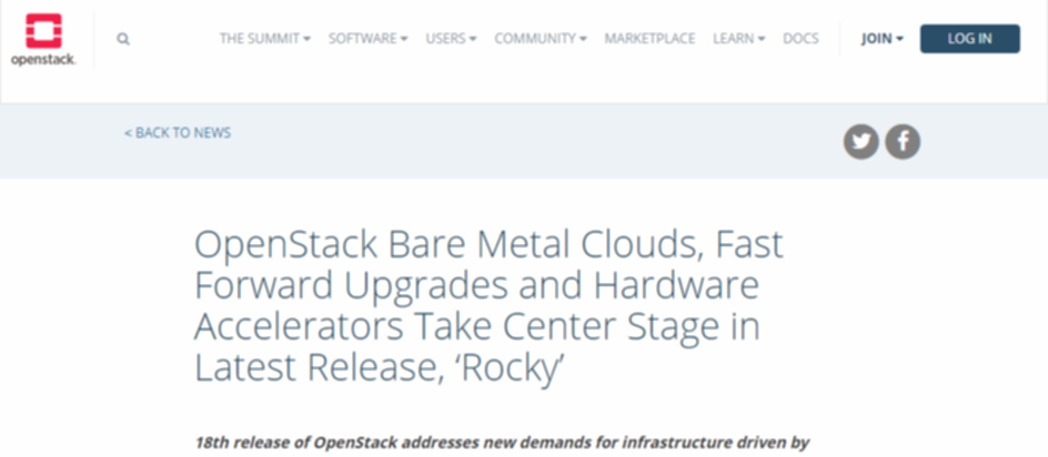 OpenStack釋出新Rocky版本，裸機配置服務Ironic再進化 | iThome