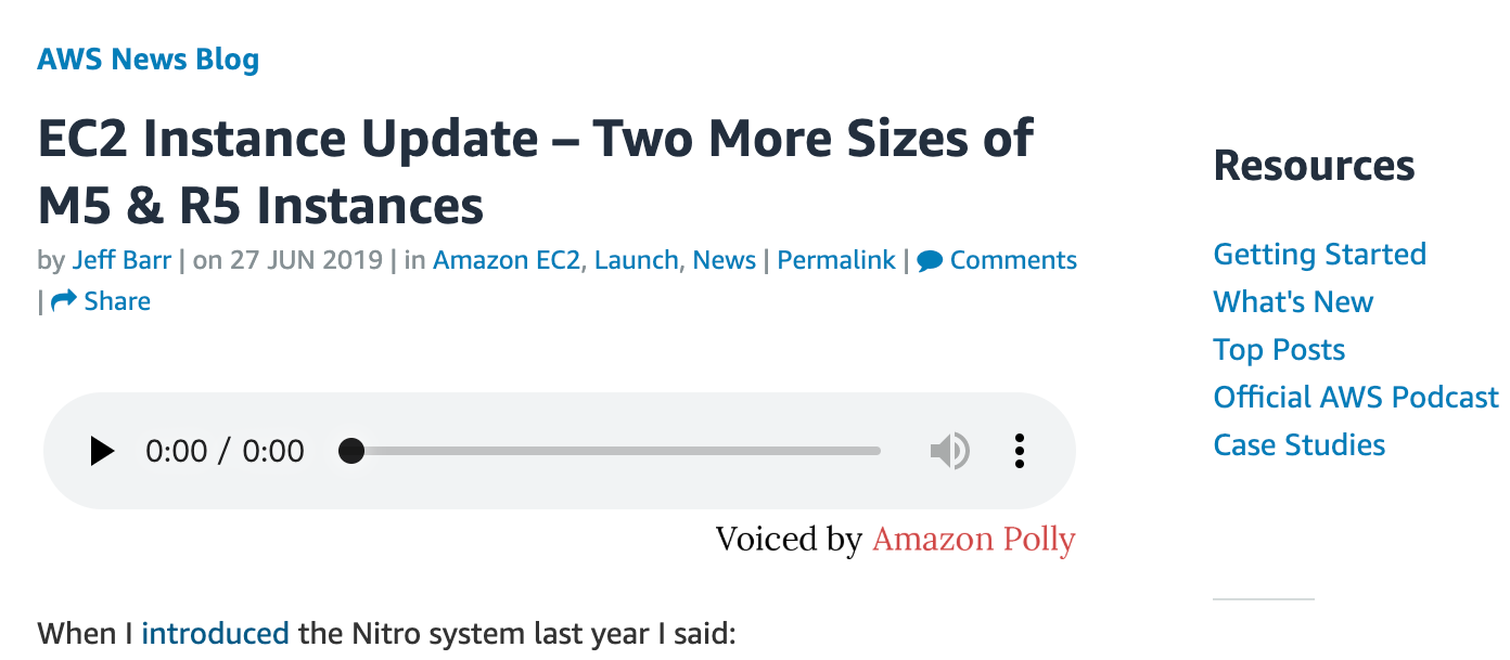 AWS更新EC2的M5與R5系列實例 | iThome