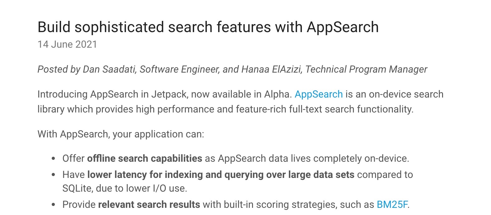 Google釋出AppSearch函式庫，讓開發者在Android加入複雜搜尋功能 | iThome