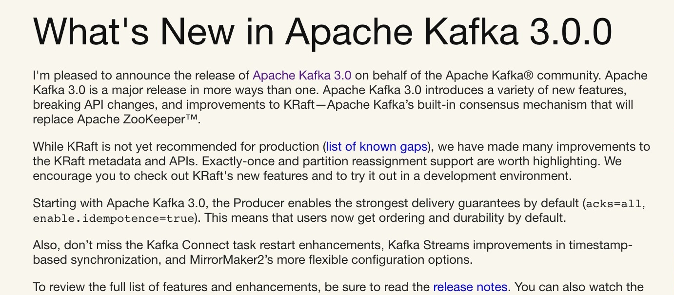 Apache Kafka 3.0.0持續更新共識機制KRaft，並著手清理舊支援與設定 | iThome