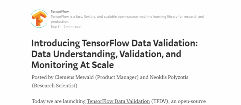 TensorFlow釋出資料驗證函式庫TFDV，進行大規模資料分析與驗證 | iThome