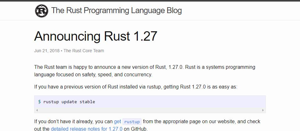 Rust 1.27釋出，開發者能直接撰寫低階SIMD語法了! | iThome