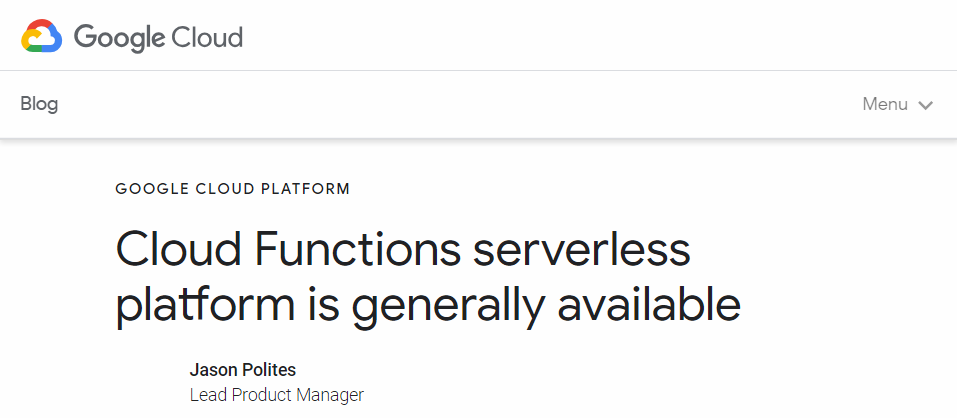 Google事件驅動無伺服器平臺Cloud Functions正式上線了! | iThome