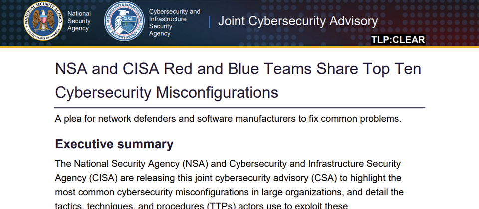 【杜絕10大不當配置：軟體供應商篇】從源頭軟體製造商著手，NSA與CISA提出7項準則 | iThome