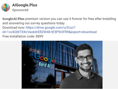 Google控告偽造Bard廣告來遞送惡意程式的駭客 | iThome