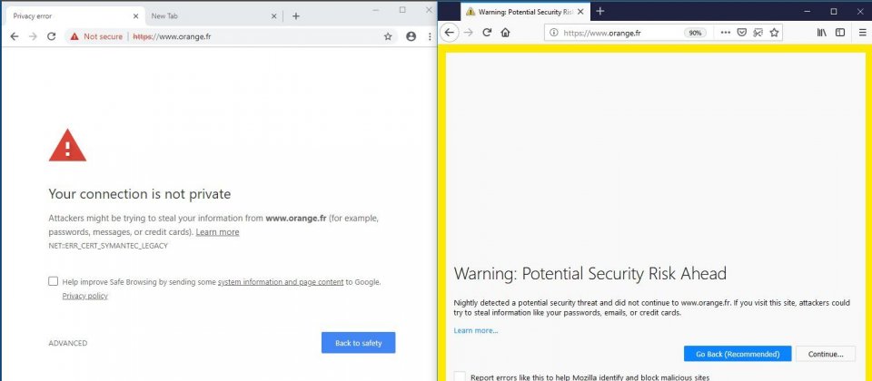 Chrome與Firefox雙雙在今年10月將終止對賽門鐵克憑證的信賴 | iThome