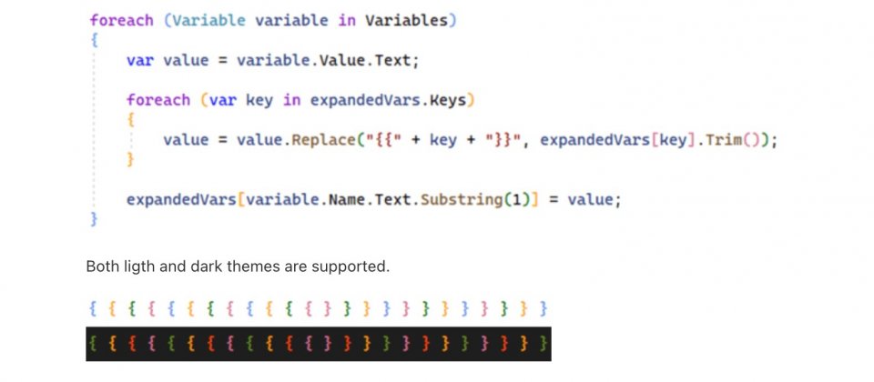 Visual Studio新擴充套件可上色大括號，方便開發者理解巢狀結構程式碼 | iThome