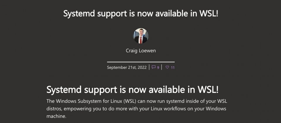 微軟開始測試在WSL支援Systemd | iThome