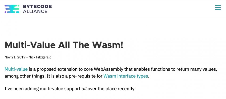 Bytecode Alliance提案為WebAssembly加入多值支援 | iThome
