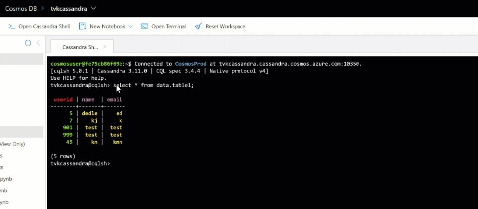 微軟釋出Cosmos DB Cassandra API原生殼層CQLSH | iThome