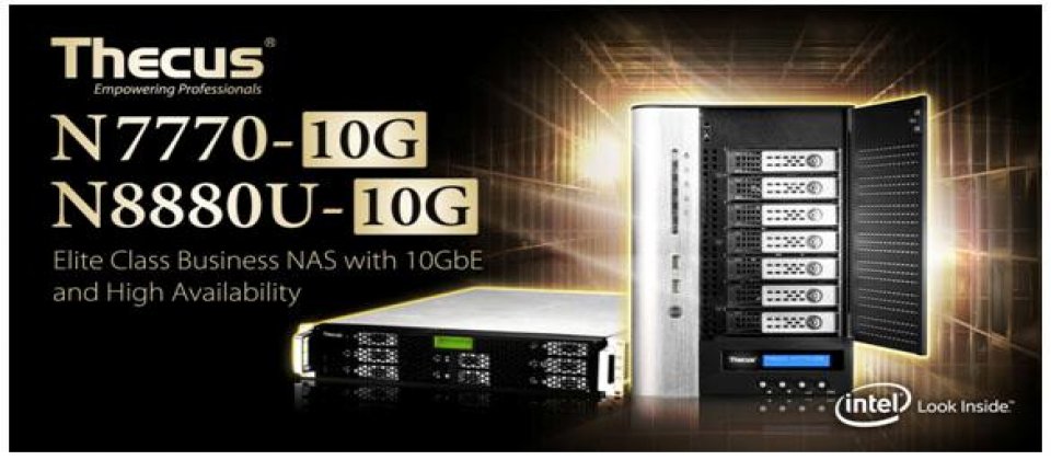 Thecus色卡司®發表了全新一代7/ 8 Bay NAS – N7770-10G與N8880U-10G | iThome