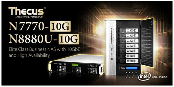 Thecus色卡司®發表了全新一代7/ 8 Bay NAS – N7770-10G與N8880U-10G | iThome