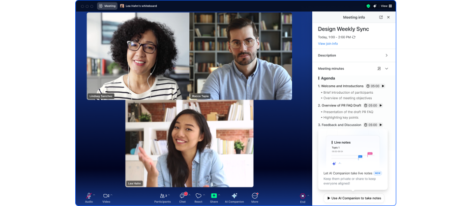 Zoom AI Companion 全新代理式 AI 功能與 AI 代理首度亮相 | iThome